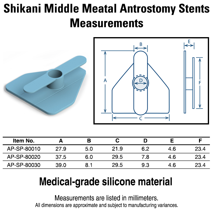 Shikani Middle Meatal Antrostomy Stents . Anthony Products