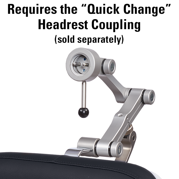 Half Rubberized Spherical Headrest. Anthony Products