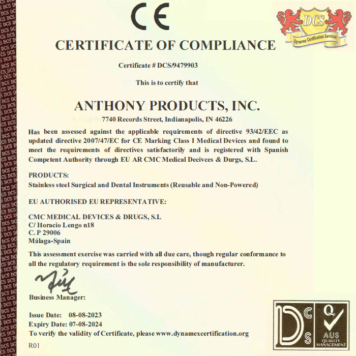 Ocular Laser Shields. Anthony Products