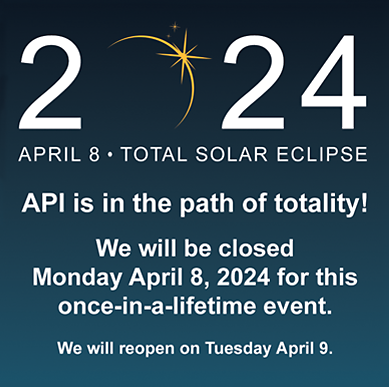 API Closed April 8 for Solar Eclipse. Anthony Products